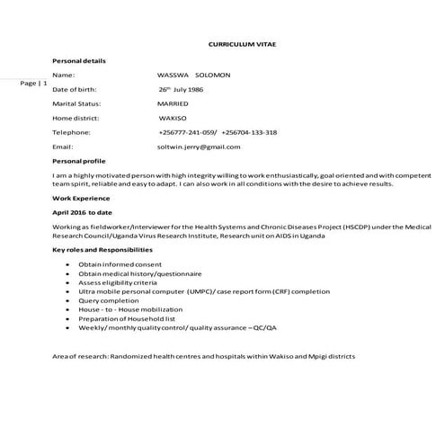 CV TO MSH | DOCX