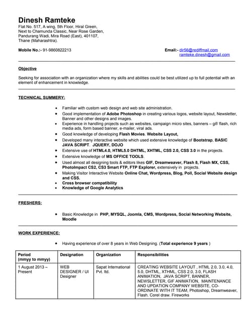 Resume11 | PDF