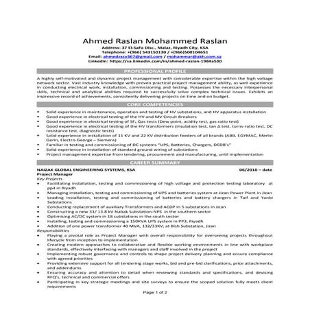 Ahmed Raslan_CV | PDF