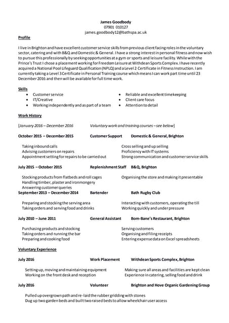 Callum Graham Reid - CV (1) | PDF | Geology | Science