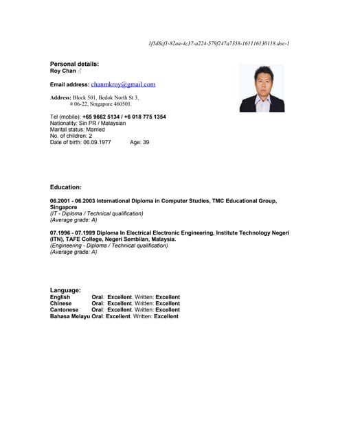 Vinoth Kumar _Resume | PDF