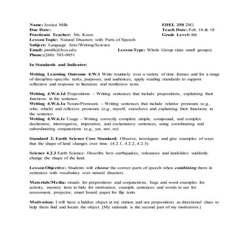 Solo Lesson Plan #1 | PDF