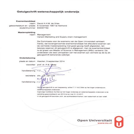Diploma WO - SCM | PDF