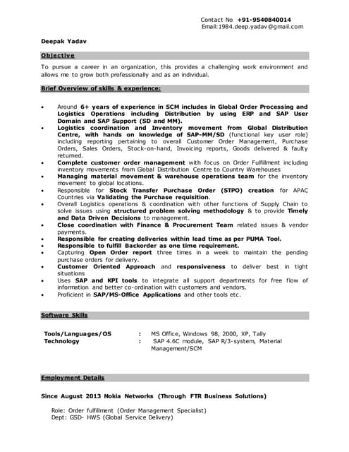 DNP_RESUME 3-May-15 | PDF
