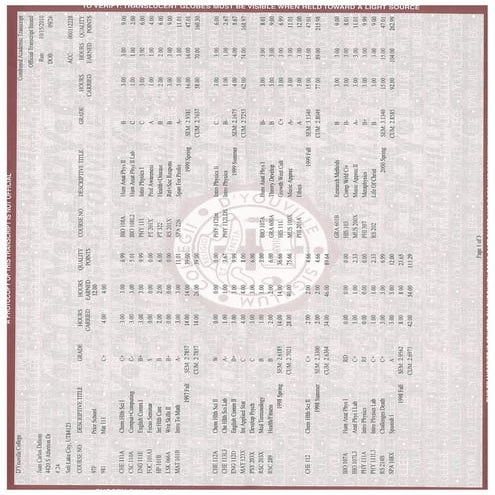 transcript color | PDF
