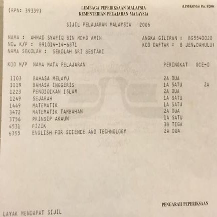 #4 SPM results (2006) | PDF