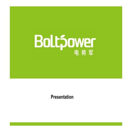 Presentation of Boltpower | PDF