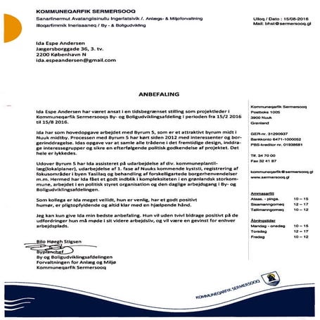 Anbefaling Byplan | PDF