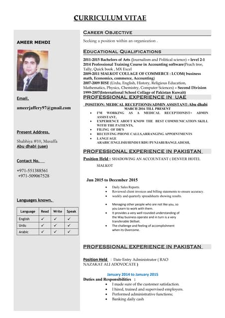 CURRENT CV | DOCX | Business Accounting & Finance | Business