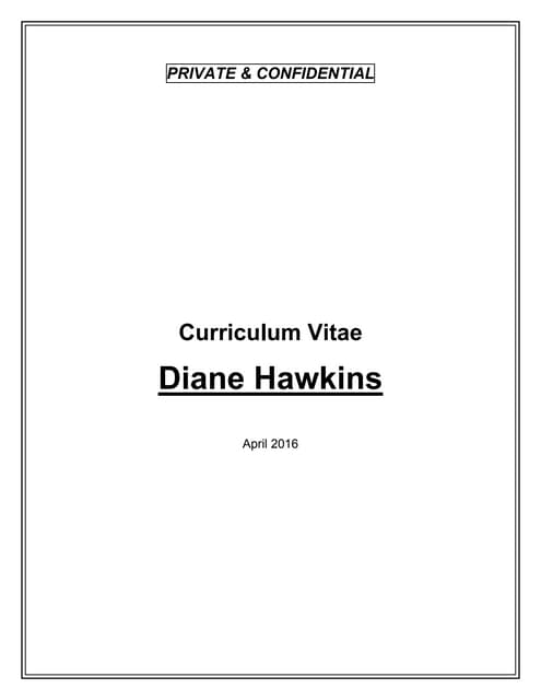 Diane Hawkins presentations