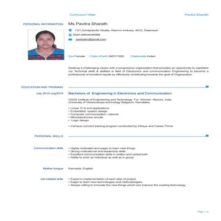 Pavitra-CV_2014 | PDF