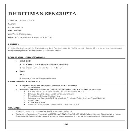 DHRITIMAN - Resumepdf | PDF