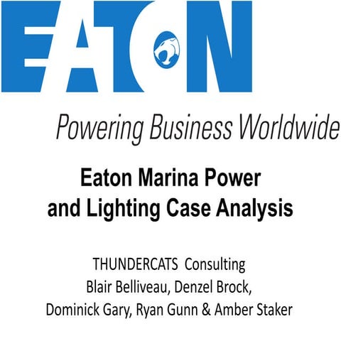 Eaton PPT Group 3 Thundercats | PDF