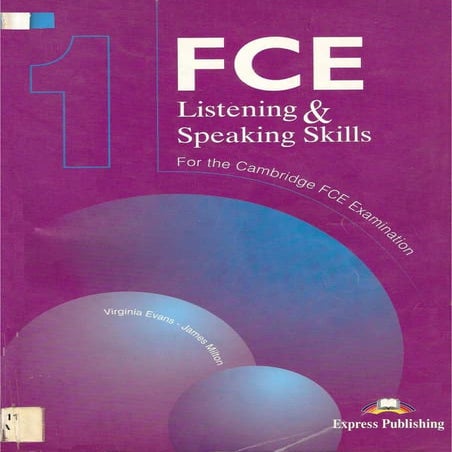 1 FCE listening & speaking skills, examination 1 (2002) | PDF