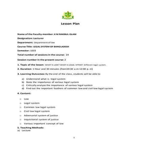 Lesson Plan Session-2 | DOCX