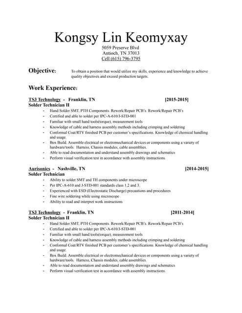 Benny Resume 12-04-16 | DOC