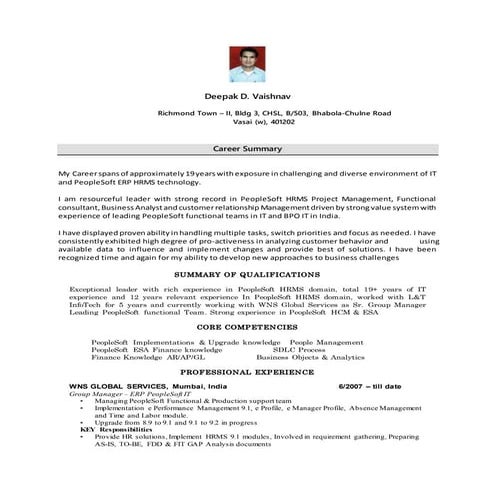 CV - Deepak Vaishnav | DOCX