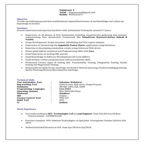 Maheshresumeselenium | DOC