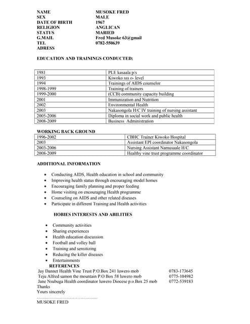 Visual Resume 2 | PDF