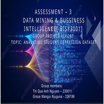 FINAL Assessment – 3 DATA MINING & BUSSINESS INTELLIGENCE Group Project ...