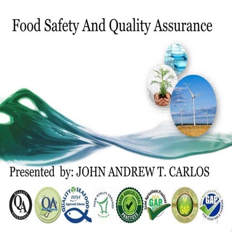 food quality assurance in technology livelihood education | PPTX