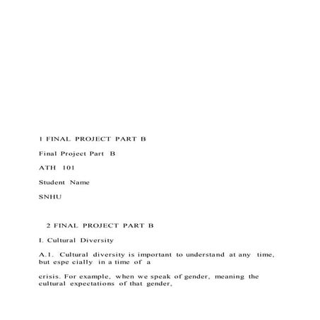 1 FINAL PROJECT PART B Final Project | DOCX