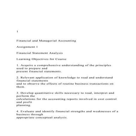 1 Financial and Managerial Accounting Assignm.docx