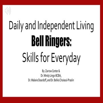 Daily independ living_bellringers | PPTX