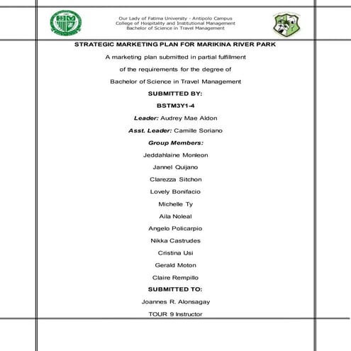 MRP Marketing Plan (Title Page) | PDF