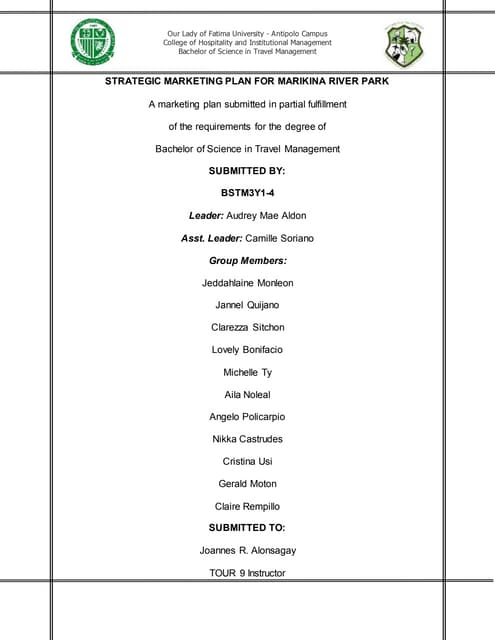 MRP Marketing Plan (Acknowledgement) | DOCX
