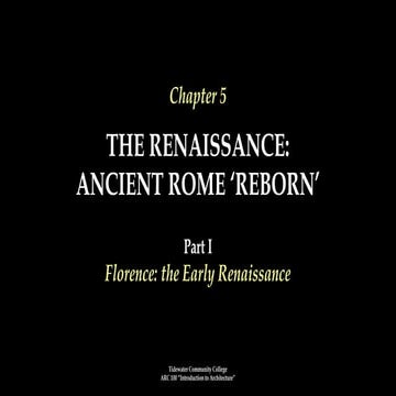1 Florence-the Early Renaissance. Buildings | PPT
