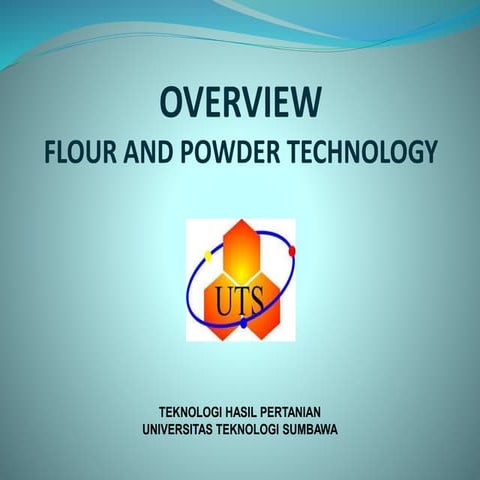 1 flour and powder technology | PPT