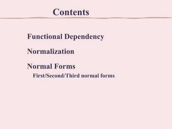 Normalization In Dbms Ppt