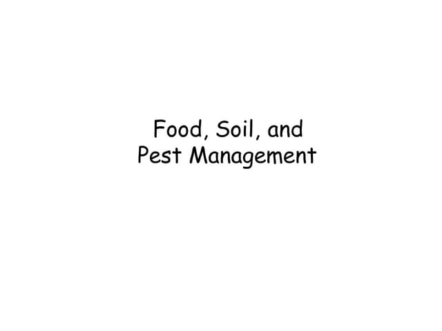 Food Resources (Environmental Science) | PPTX