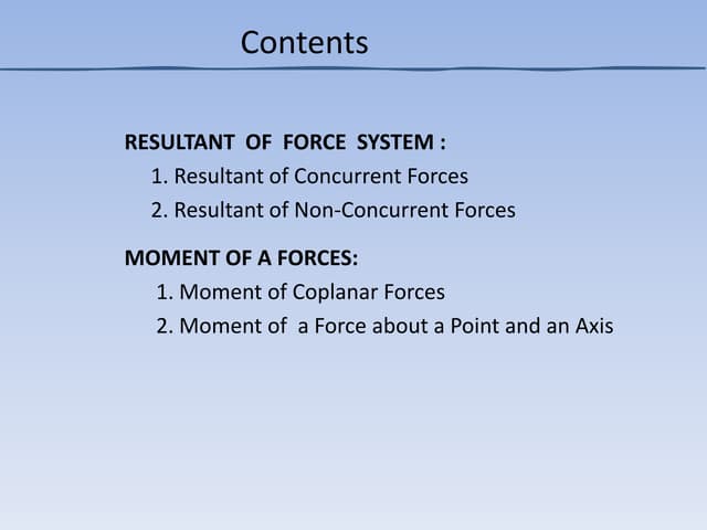 Engmech 06 (equilibrium of non_concurrent force system) | PDF