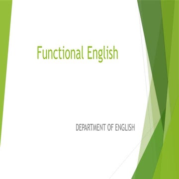1 Functional English grammar Bs level pptx | PPTX