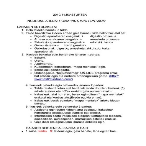 1 gaia. lanaren antolaketa | PDF