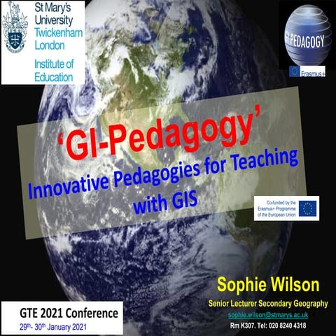 1) Gi Pedagogy: Innovative Pedagogies for Teaching with GIS | PPT