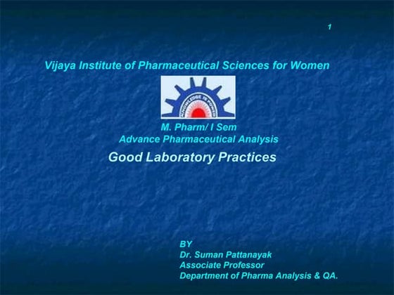 Good Laboratory Practices ppt | PPTX