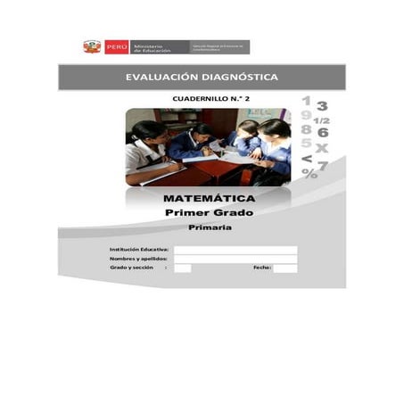 evaluacion diagnostica par aaplicar a los alumnos de 2 grado de ...