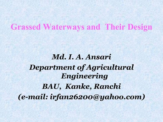 Design of Lined Canal and Canal Lining | PPT