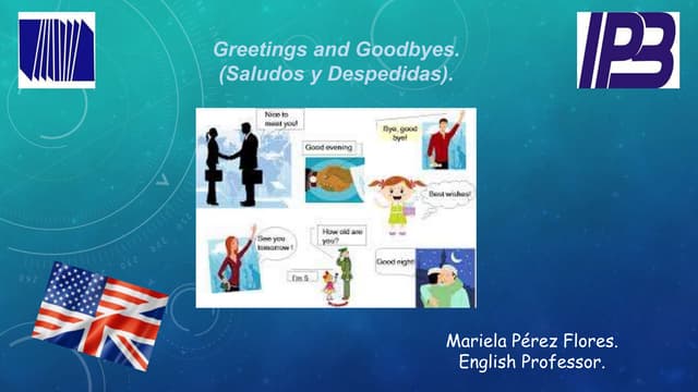 Spanish Greetings And Goodbyes