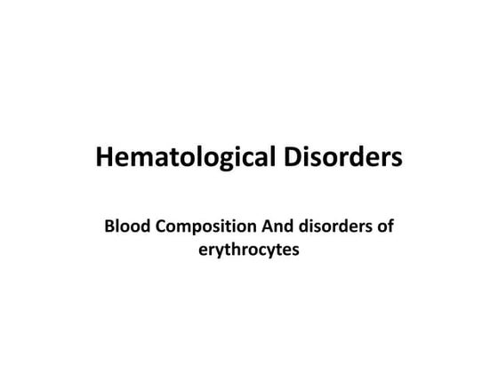 Types of anemia | PPTX | Blood Disorders | Diseases and Conditions