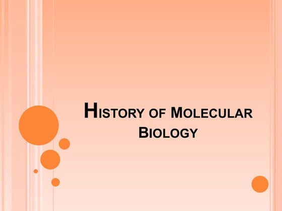 Molecular biology introduction | PPT