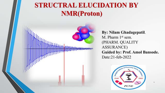 NMR Spectroscopy - Spin spin Coupling-Splitting ,Multiplicity, (n+1 ...