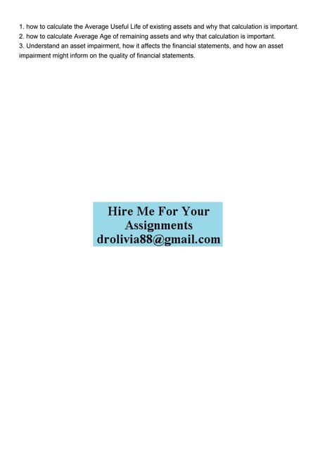 1 How To Calculate The Average Useful Life Of Existing As Pdf