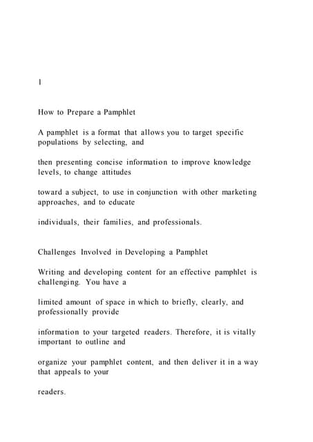 Leaflets and pamplets | PPTX