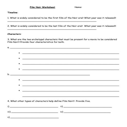 1 hwk intro to film noir worksheet | DOCX
