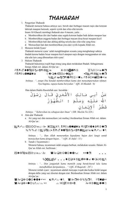 Presentasi Power Point Thaharah | PPTX