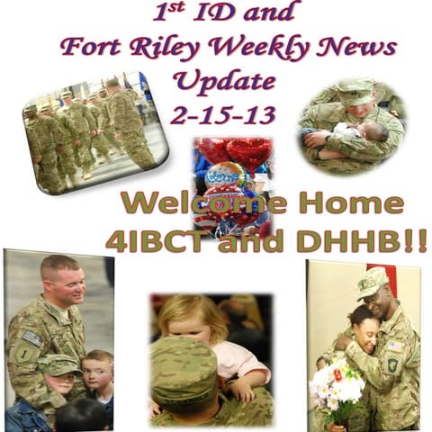 1 ID and Fort Riley Weekly News Update 2 15-13 | PDF